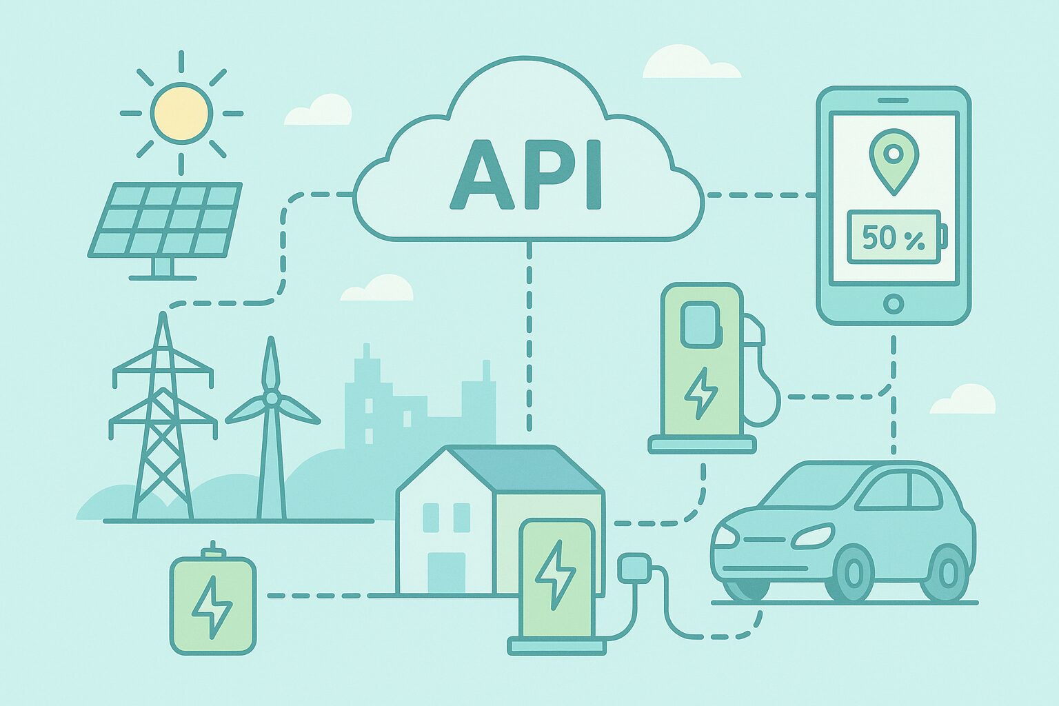 電力会社のEV活用エネルギー事業で使えるAPIサービス（EV充電器やV2Hメーカー向け）